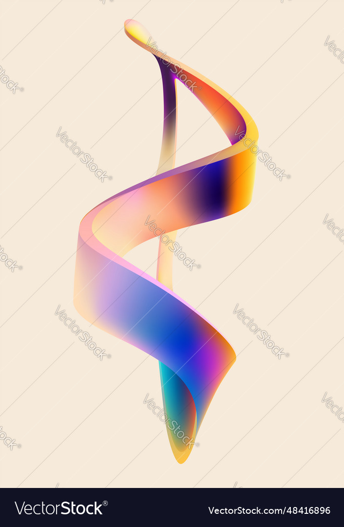 Liquid 3d shape Royalty Free Vector Image - VectorStock