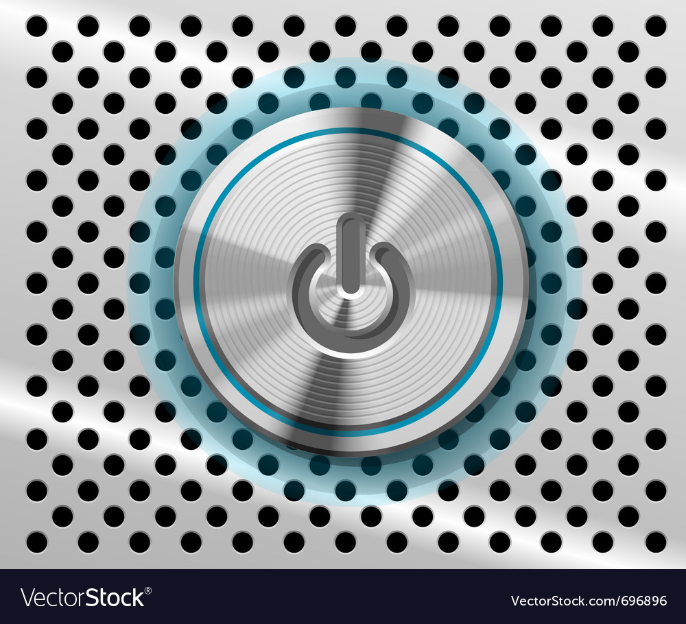 Mac power button Royalty Free Vector Image - VectorStock