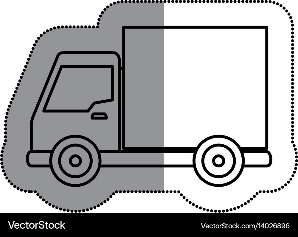 Truck vehicle delivery service Royalty Free Vector Image