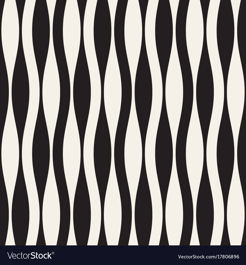 Wavy stripes seamless pattern retro Royalty Free Vector