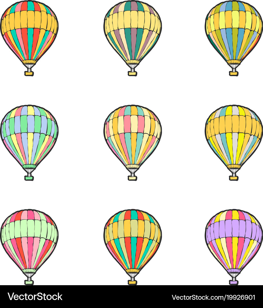 Air balloon Royalty Free Vector Image - VectorStock