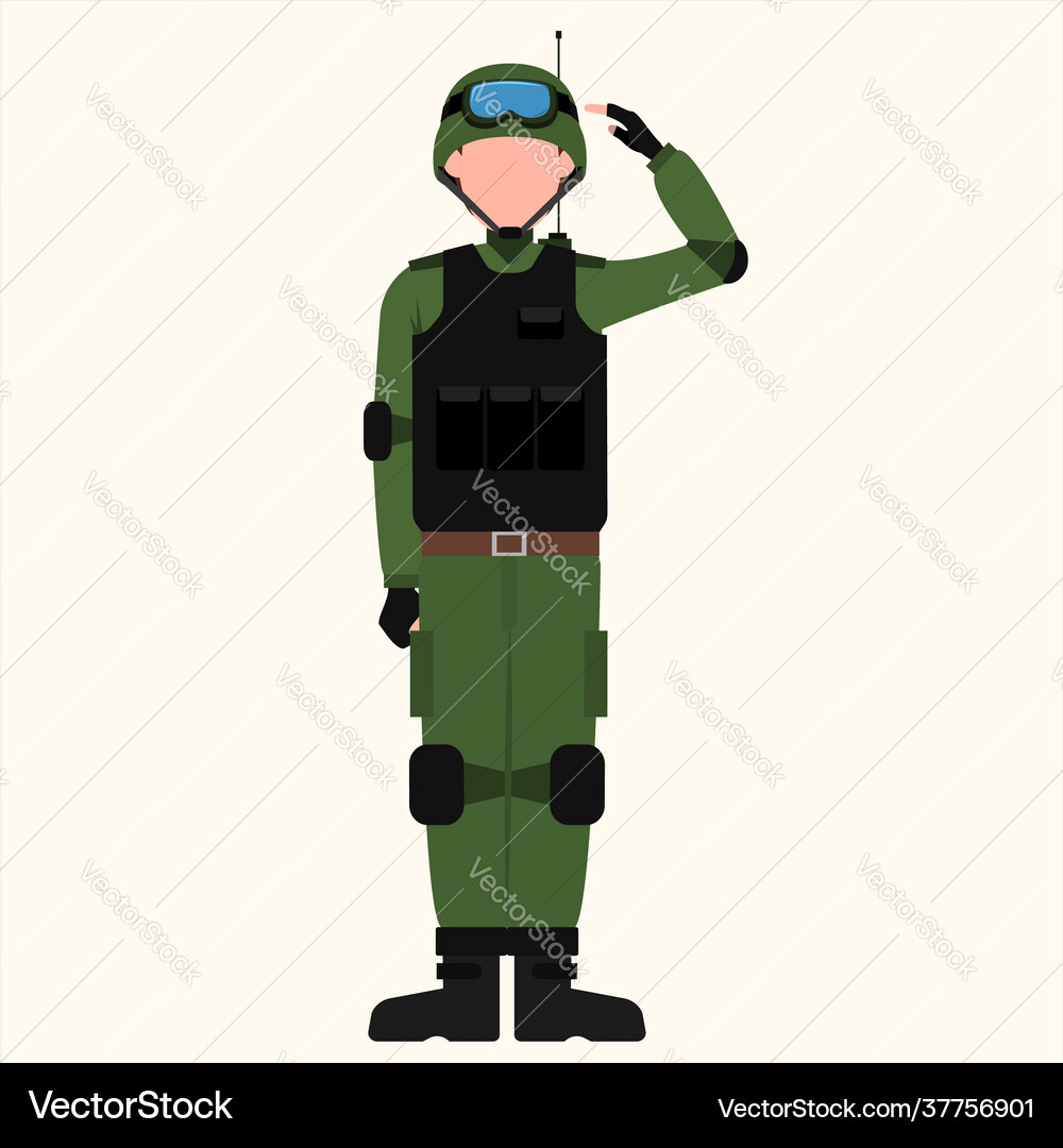 Army icon equipment or armor and gun Royalty Free Vector