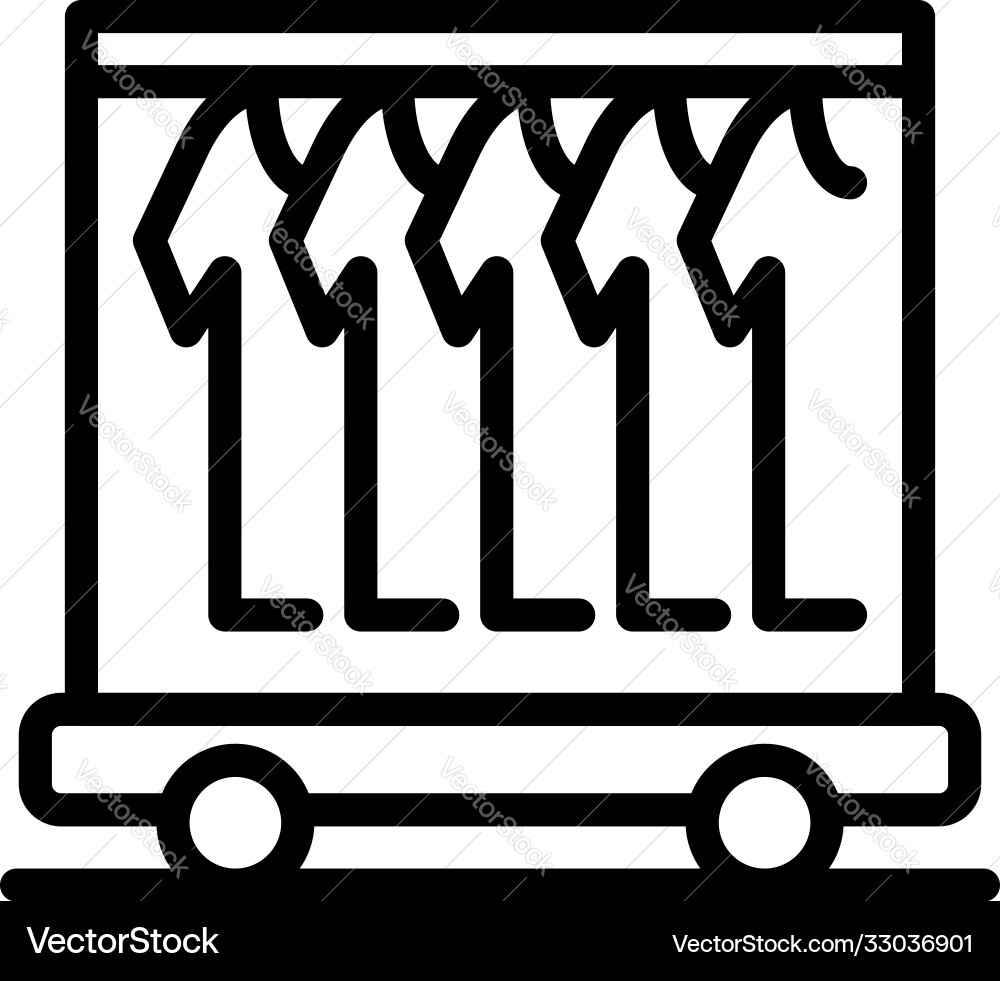 Clean clothes laundry icon outline style Vector Image