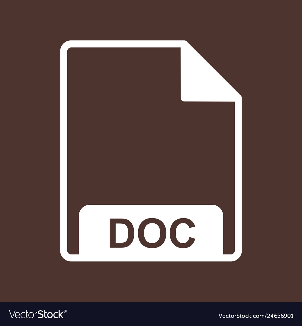 Doc icon Royalty Free Vector Image - VectorStock