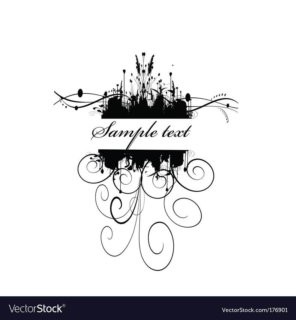 Grunge text box Royalty Free Vector Image - VectorStock
