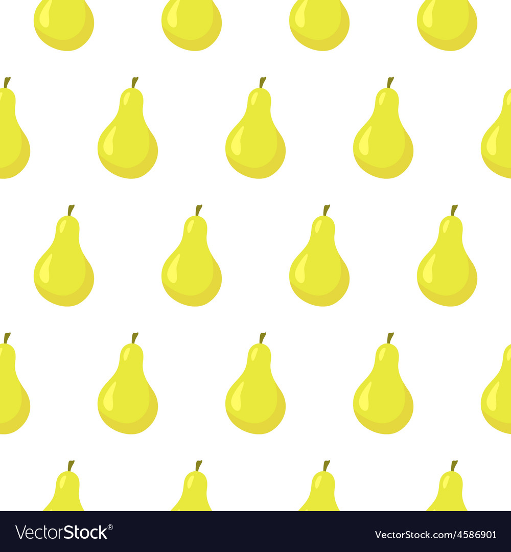 Pears seamless pattern Royalty Free Vector Image