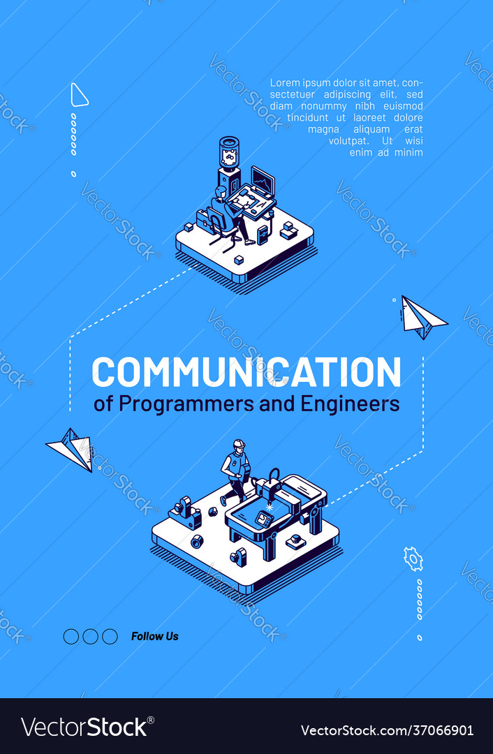 Programmers and engineers communication web banner
