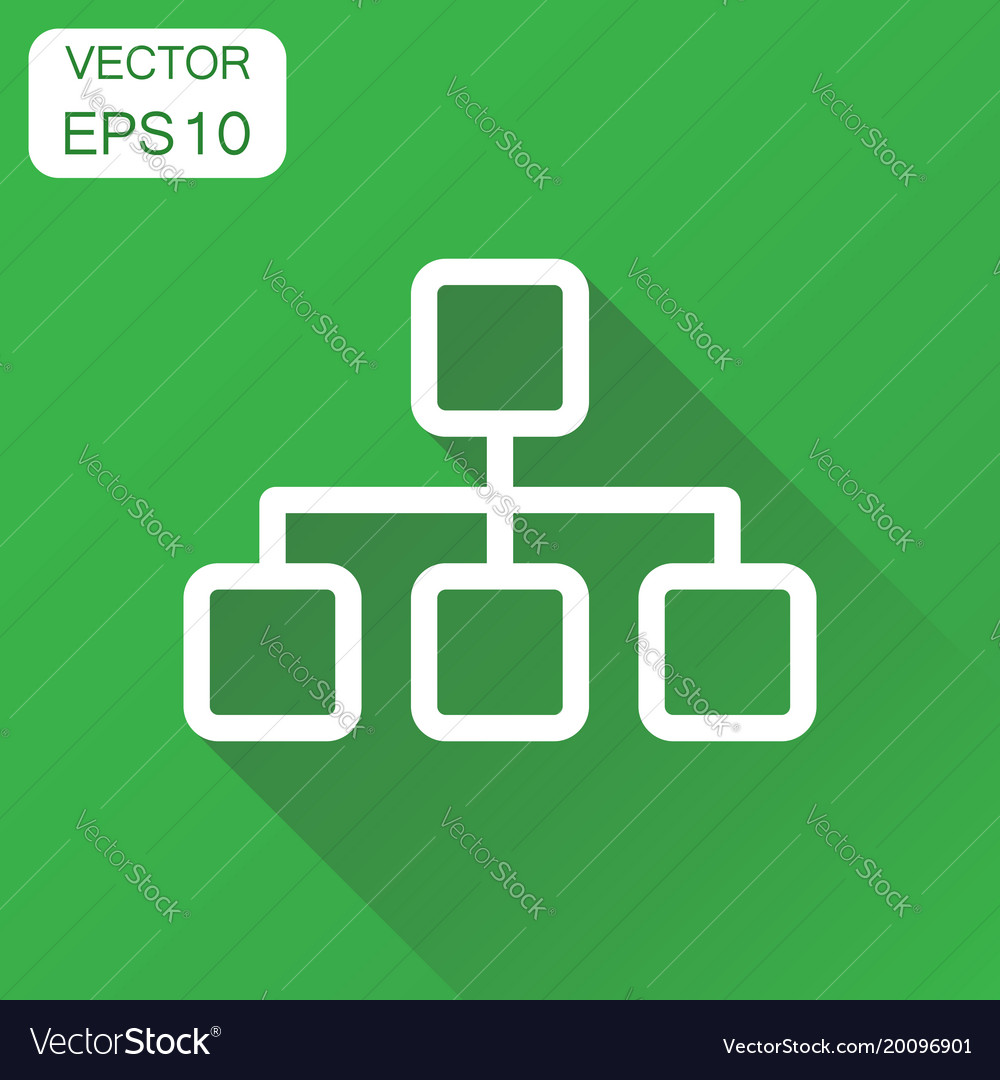 Structure chart icon business concept diagram Vector Image