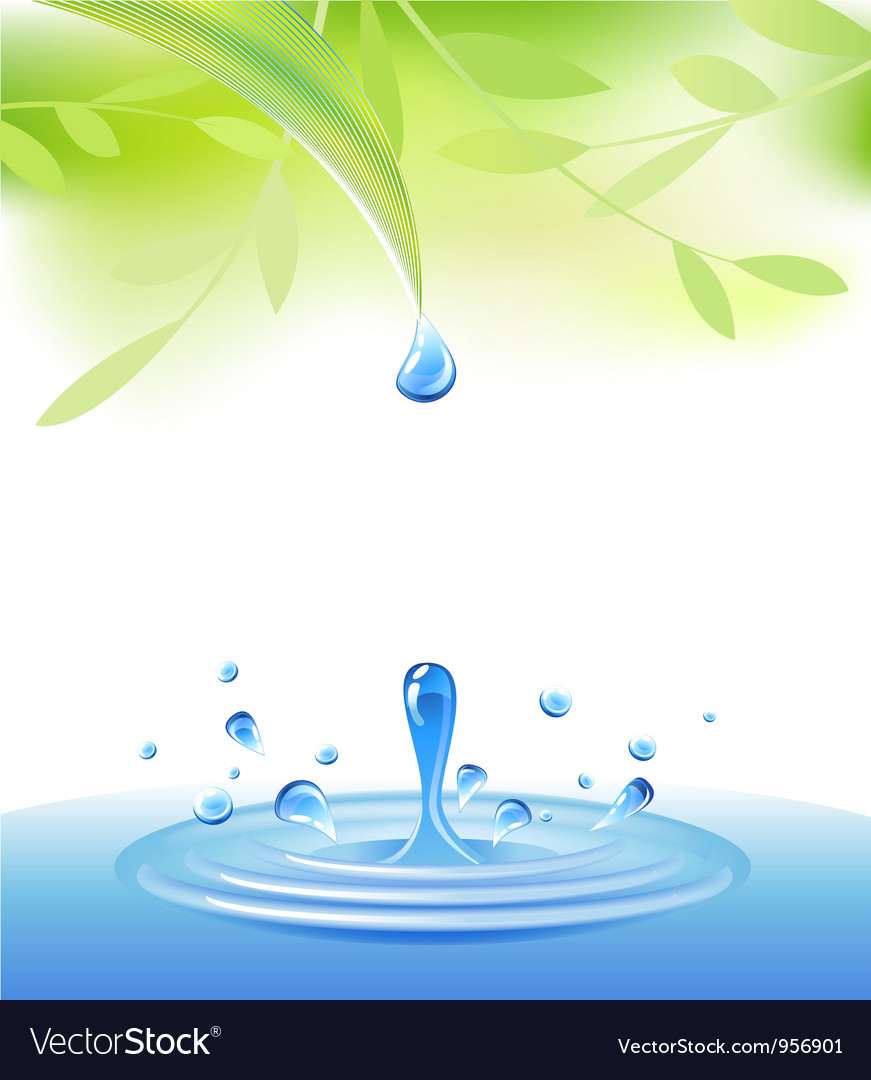 Water drop Royalty Free Vector Image - VectorStock