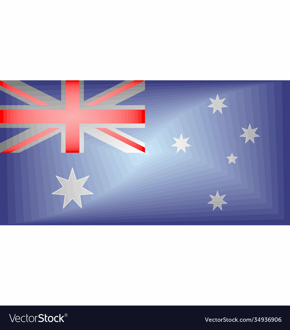 Australia gradient flag Royalty Free Vector Image