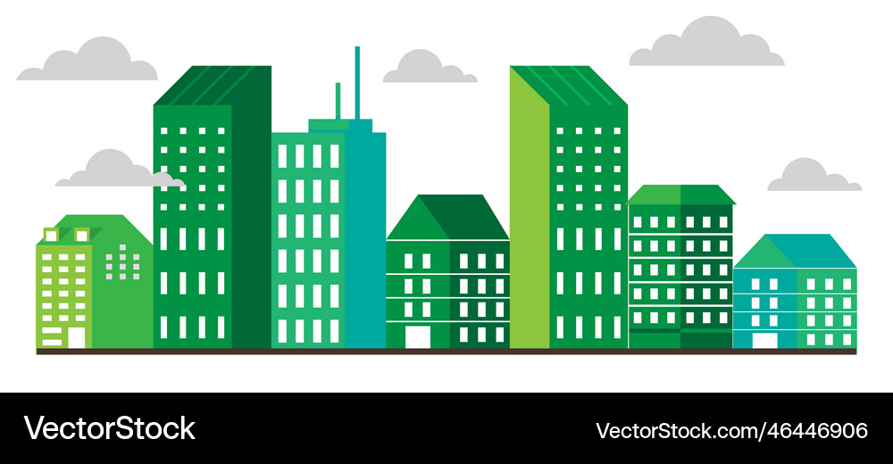 Clean energy renewable green energy sources Vector Image