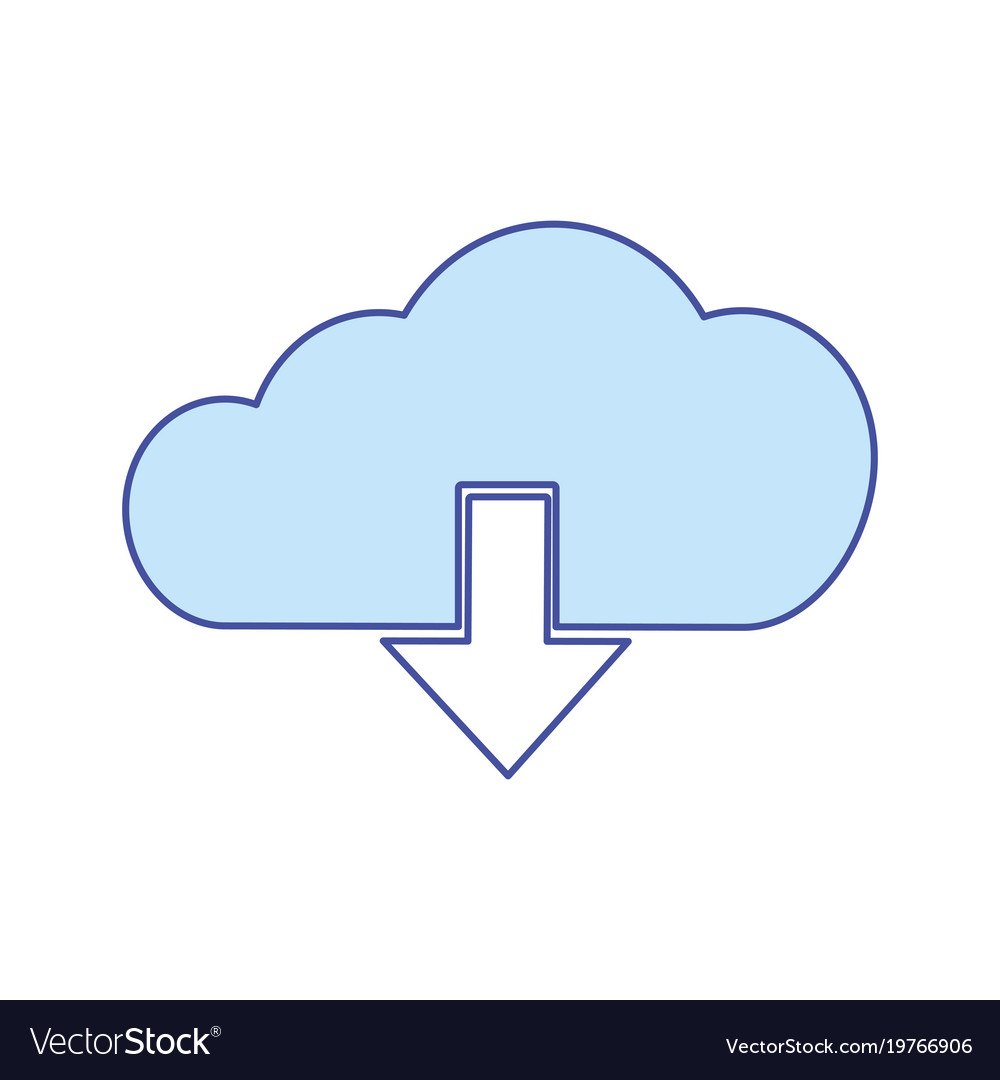 Cloud computing design Royalty Free Vector Image