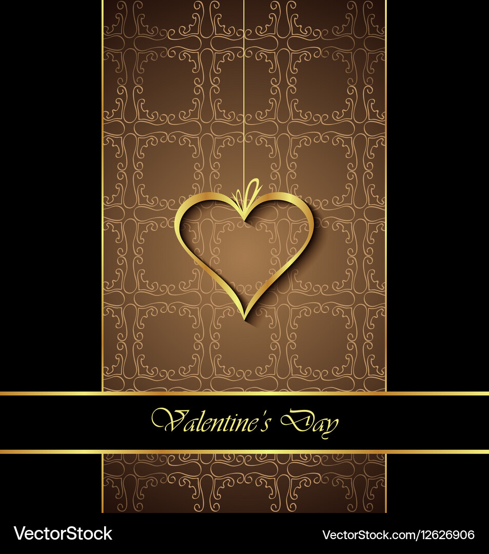 Elegant classic valentines day background Vector Image