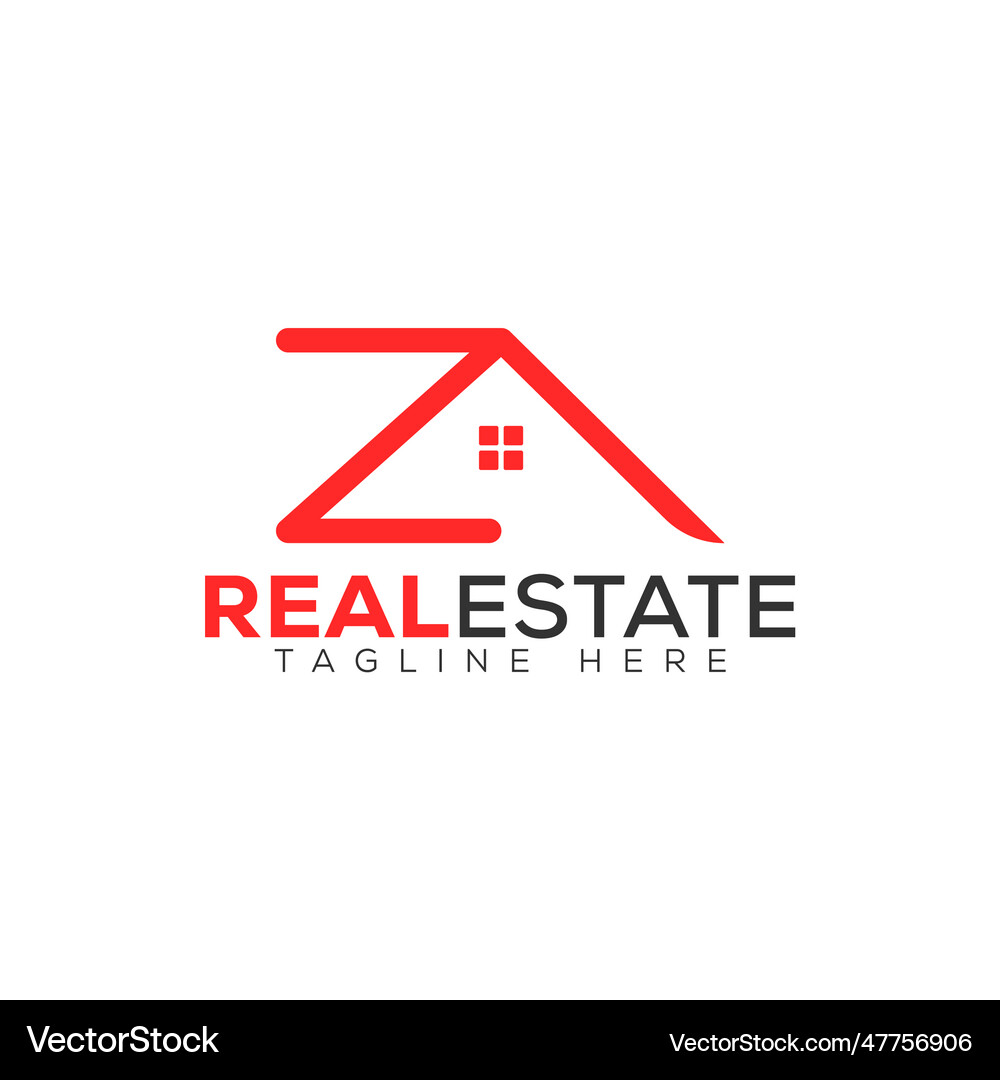 Eps10 initial letter z real estate logo Royalty Free Vector