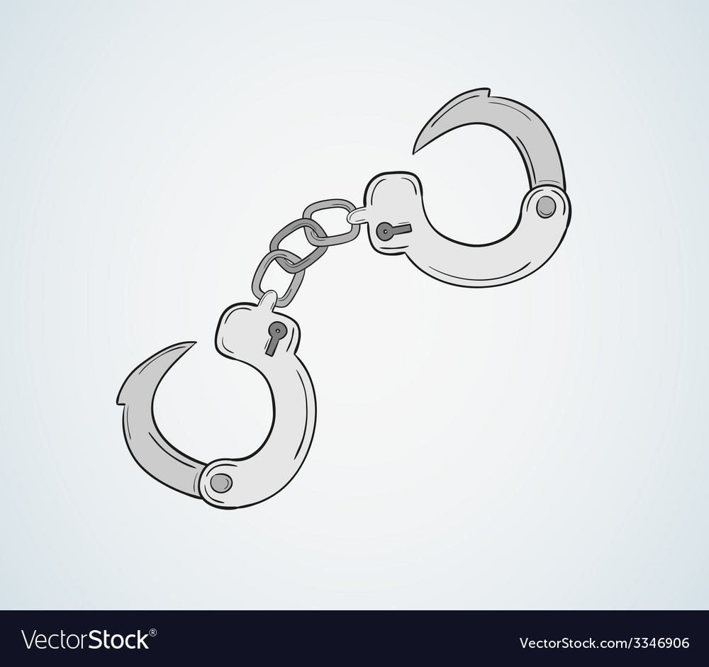 Handcuffs Royalty Free Vector Image - VectorStock