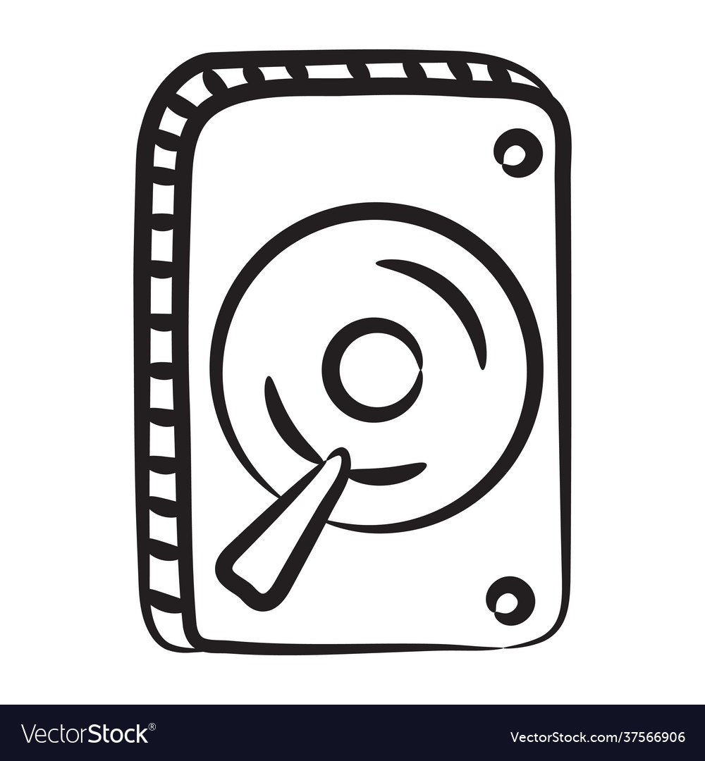Hard disk Royalty Free Vector Image - VectorStock