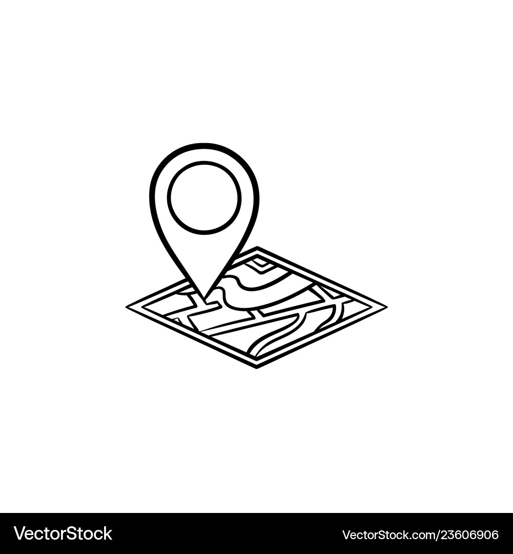 House location hand drawn outline doodle icon Vector Image