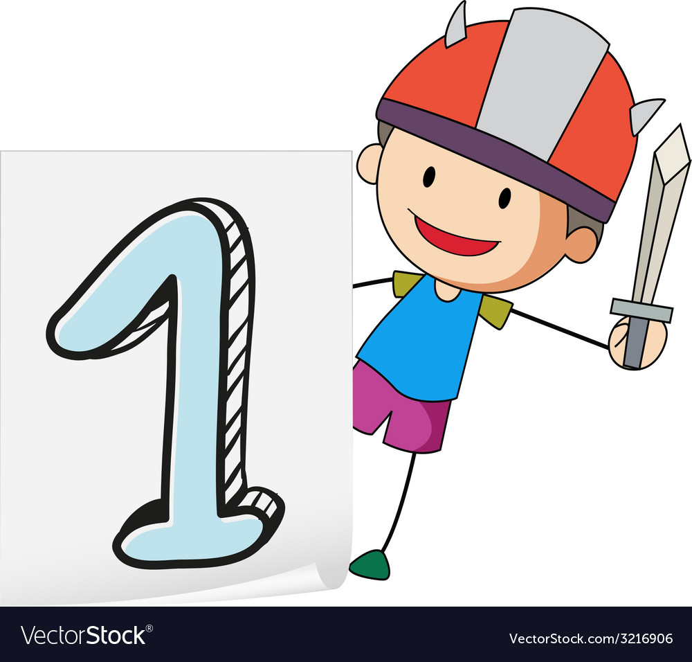 Number one Royalty Free Vector Image - VectorStock