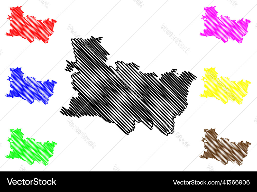 Shajapur district madhya pradesh state ujjain Vector Image