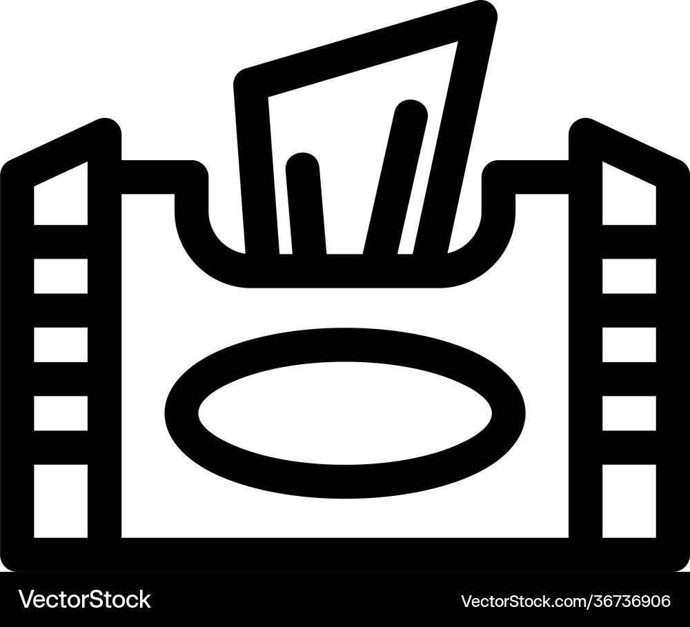 Tissue icon or logo isolated sign symbol Vector Image