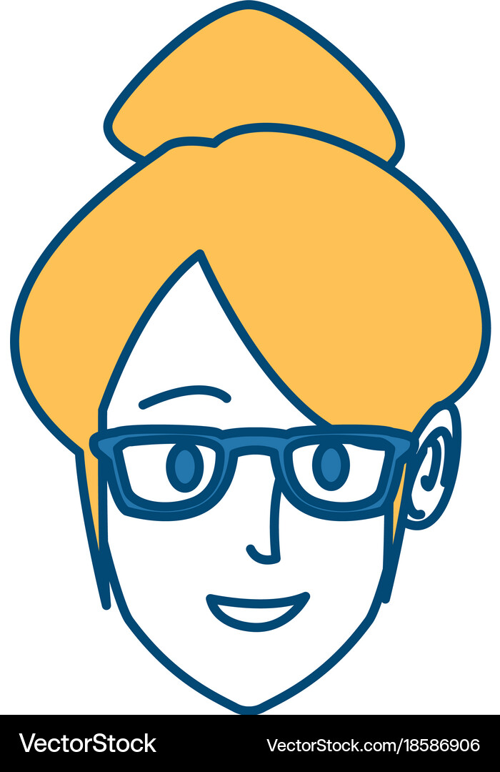 Woman face cartoon Royalty Free Vector Image - VectorStock