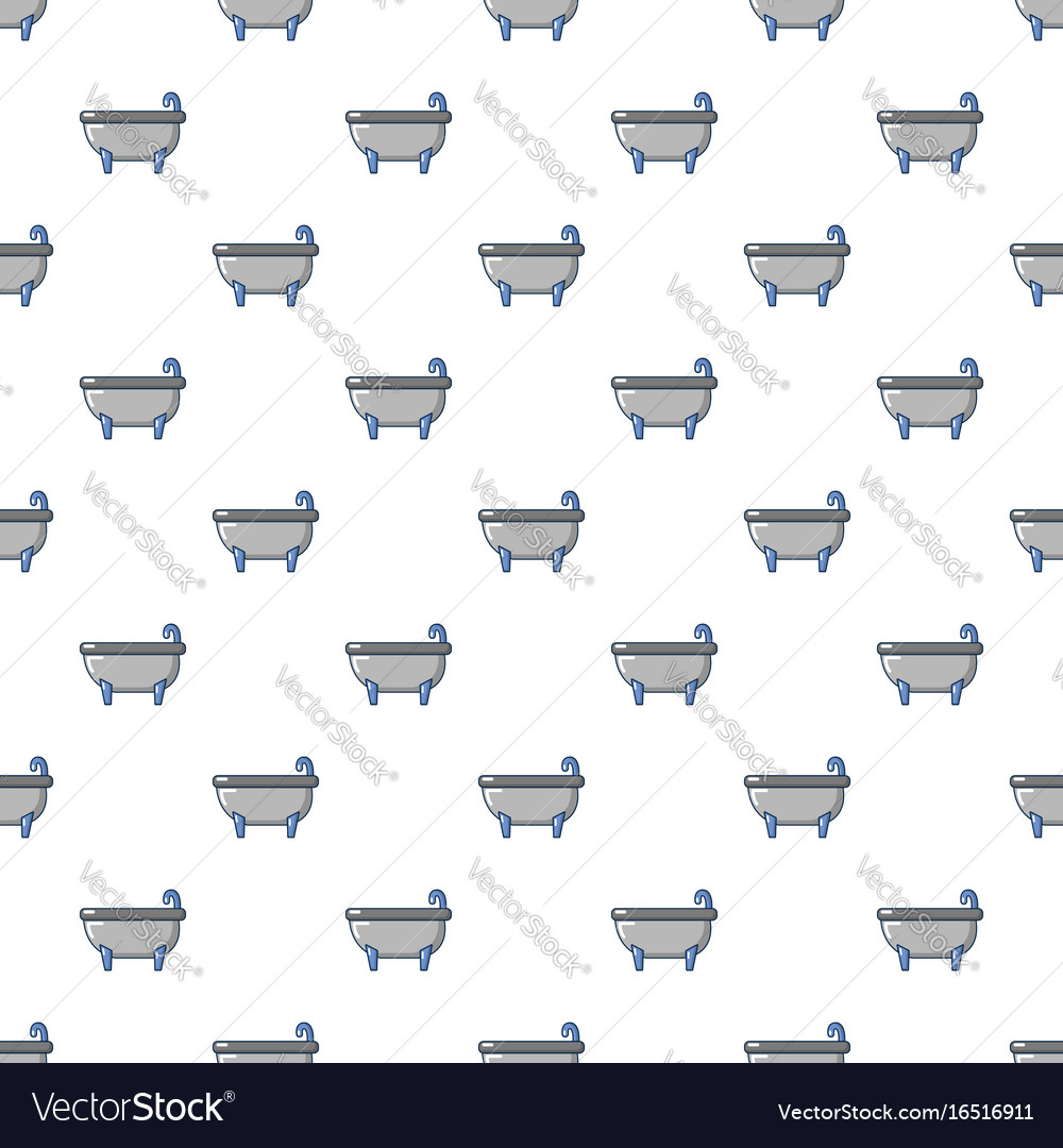 Bathtub pattern seamless Royalty Free Vector Image