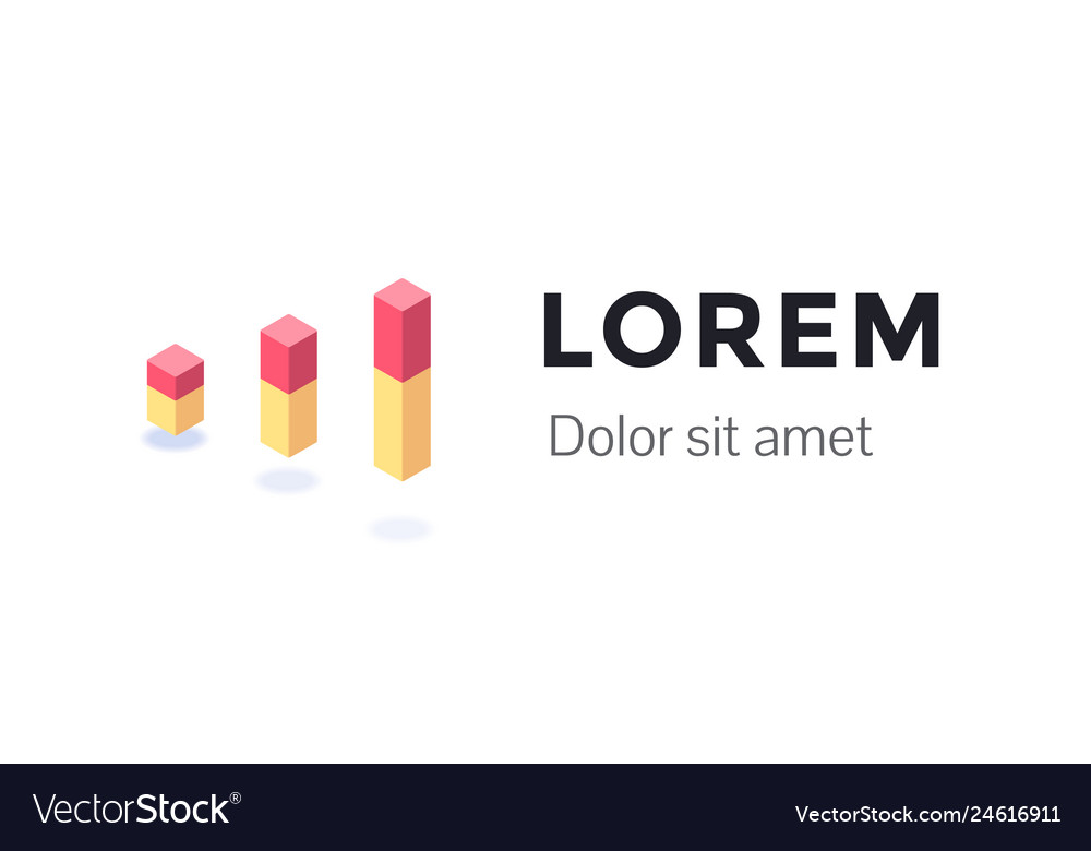 Data statistics symbol Royalty Free Vector Image