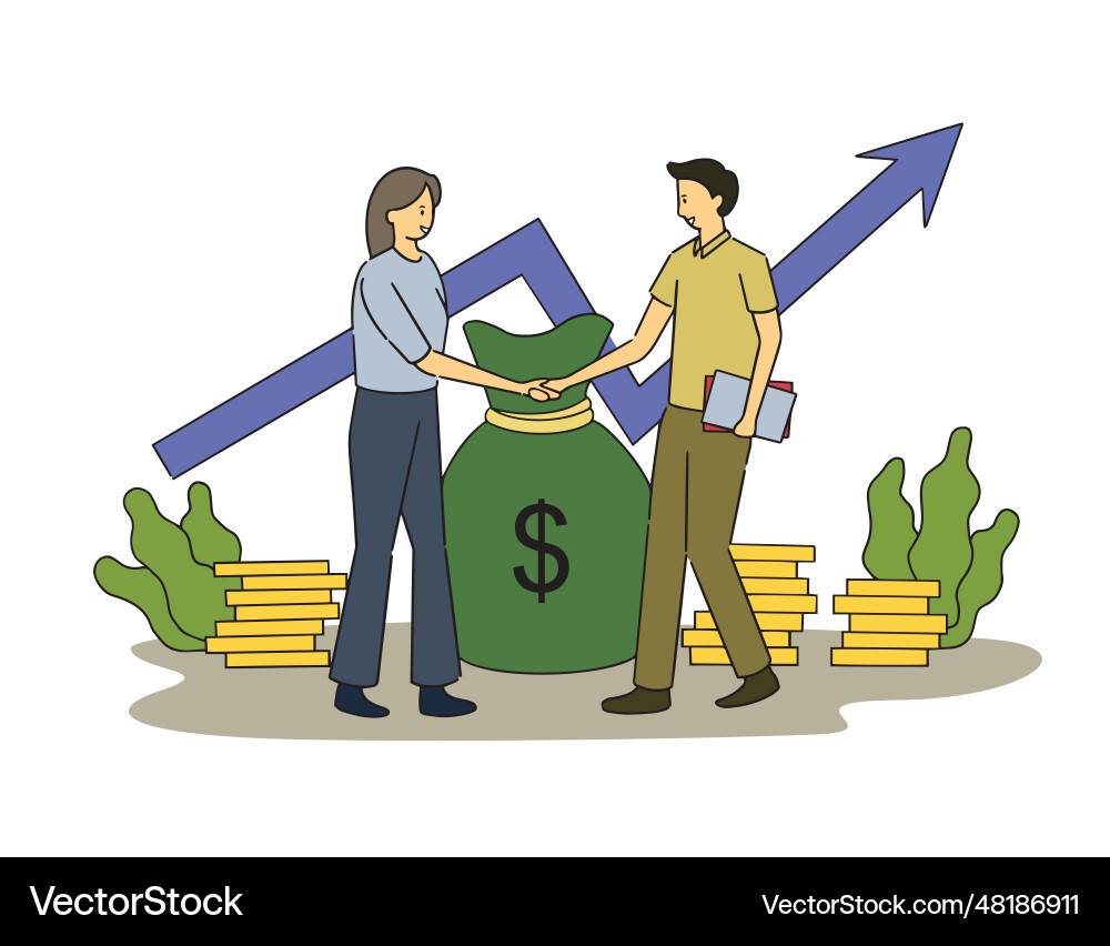 Finance growth Royalty Free Vector Image - VectorStock