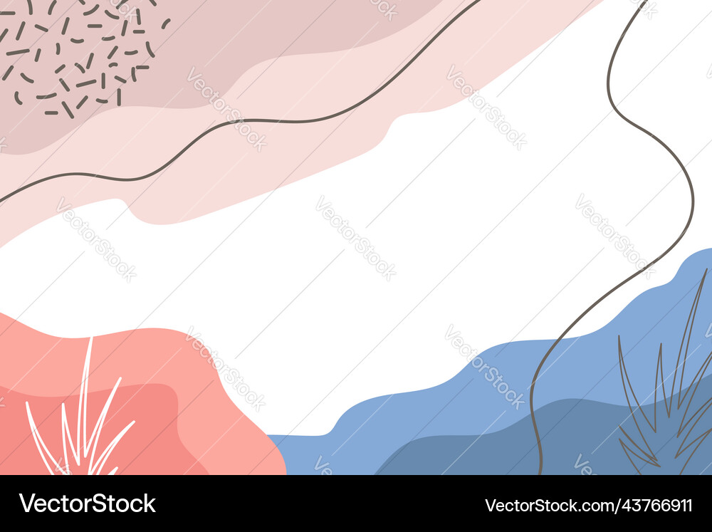 Modern colorful pastel gradient abstract shapes Vector Image