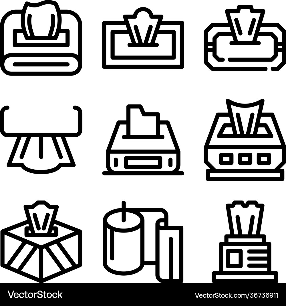 Tissue icon or logo isolated sign symbol Vector Image
