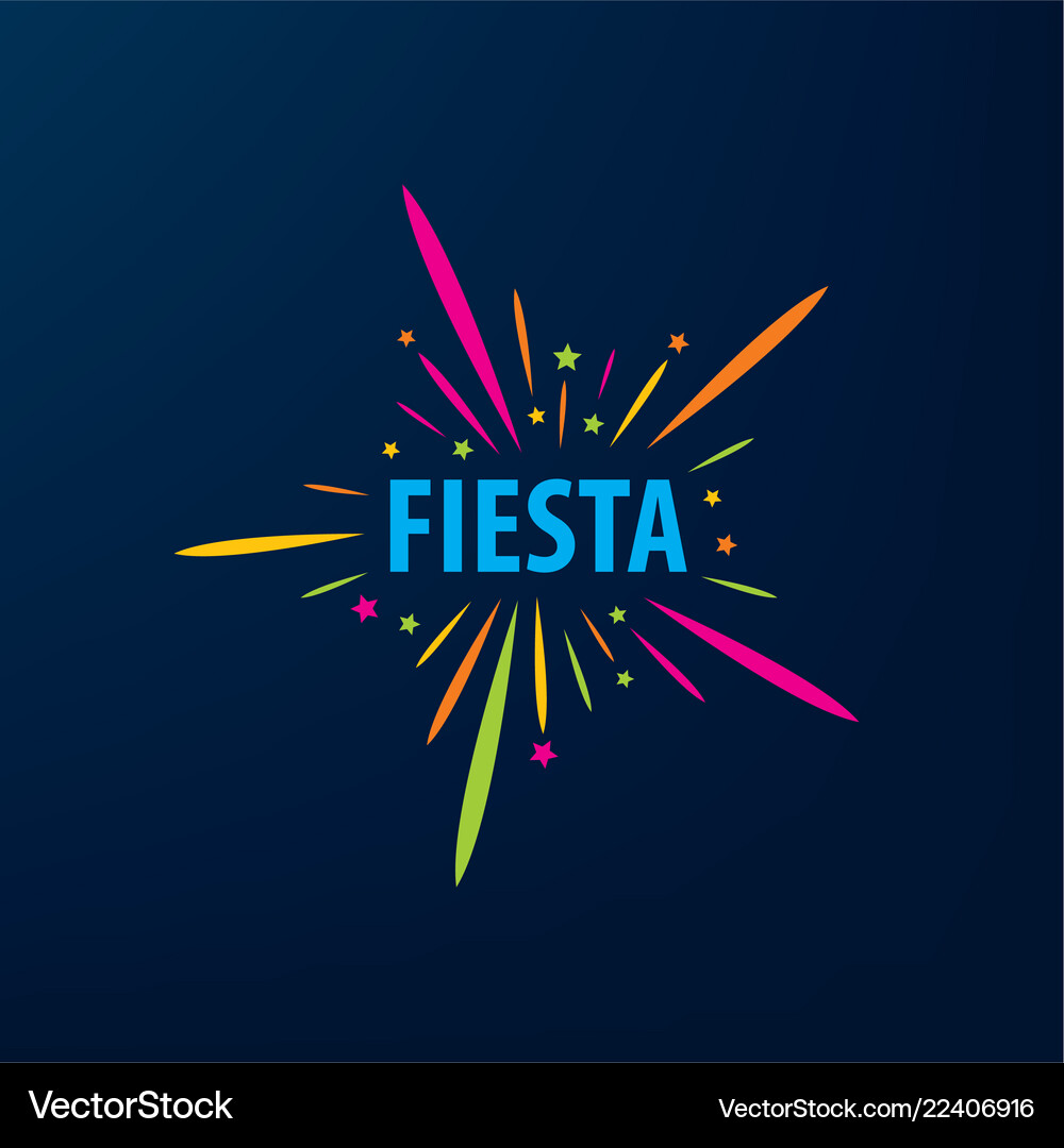Abstract logo for the fiesta Royalty Free Vector Image