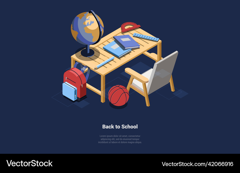 Back to school and new academic year concept Vector Image