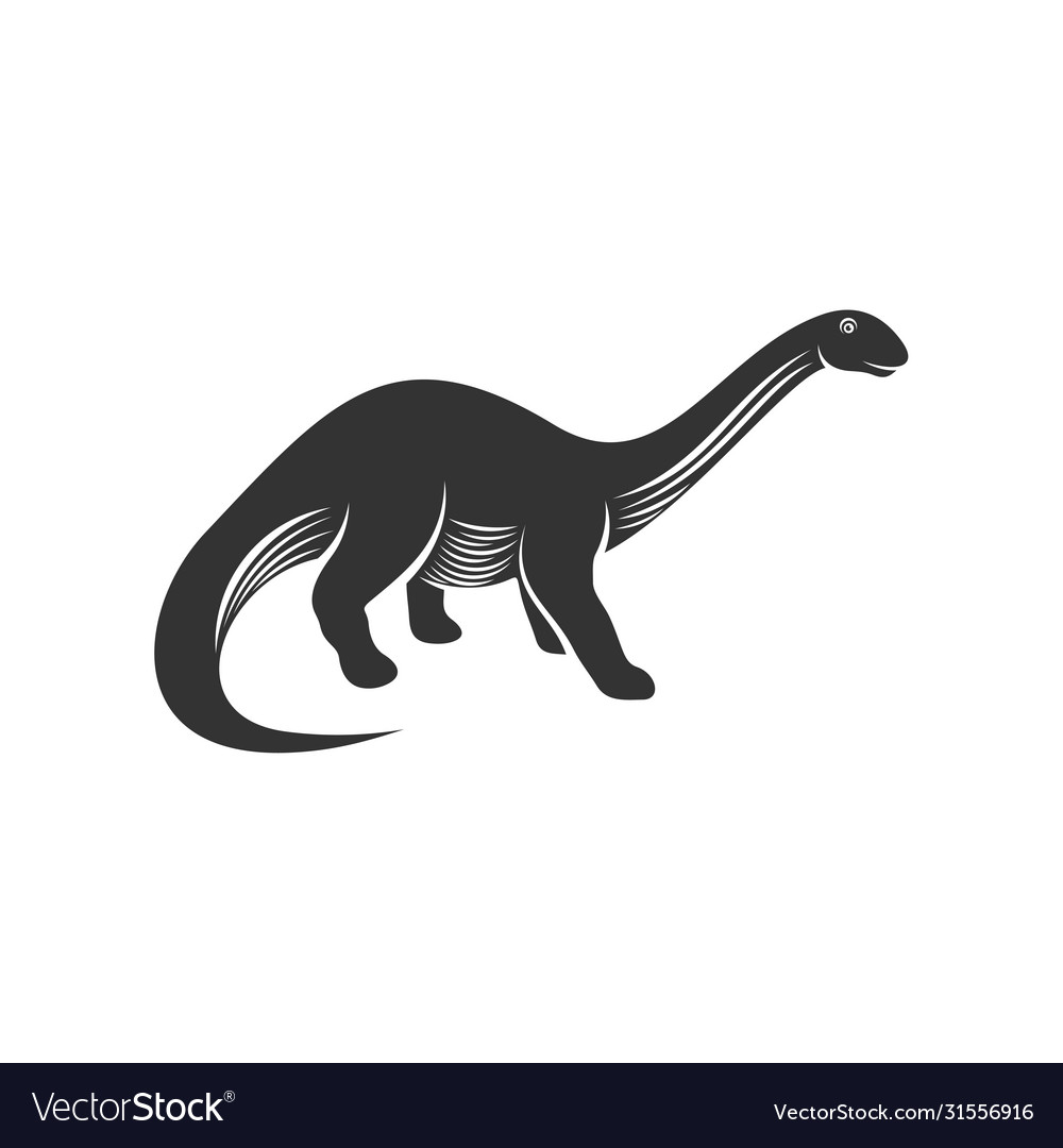 Brontosaurus logo design icon symbol template Vector Image