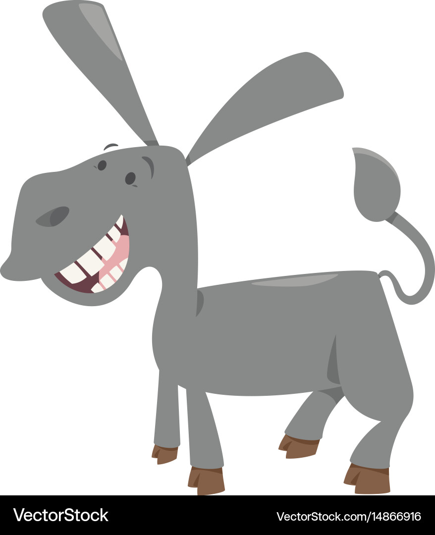 Cute donkey farm animal Royalty Free Vector Image