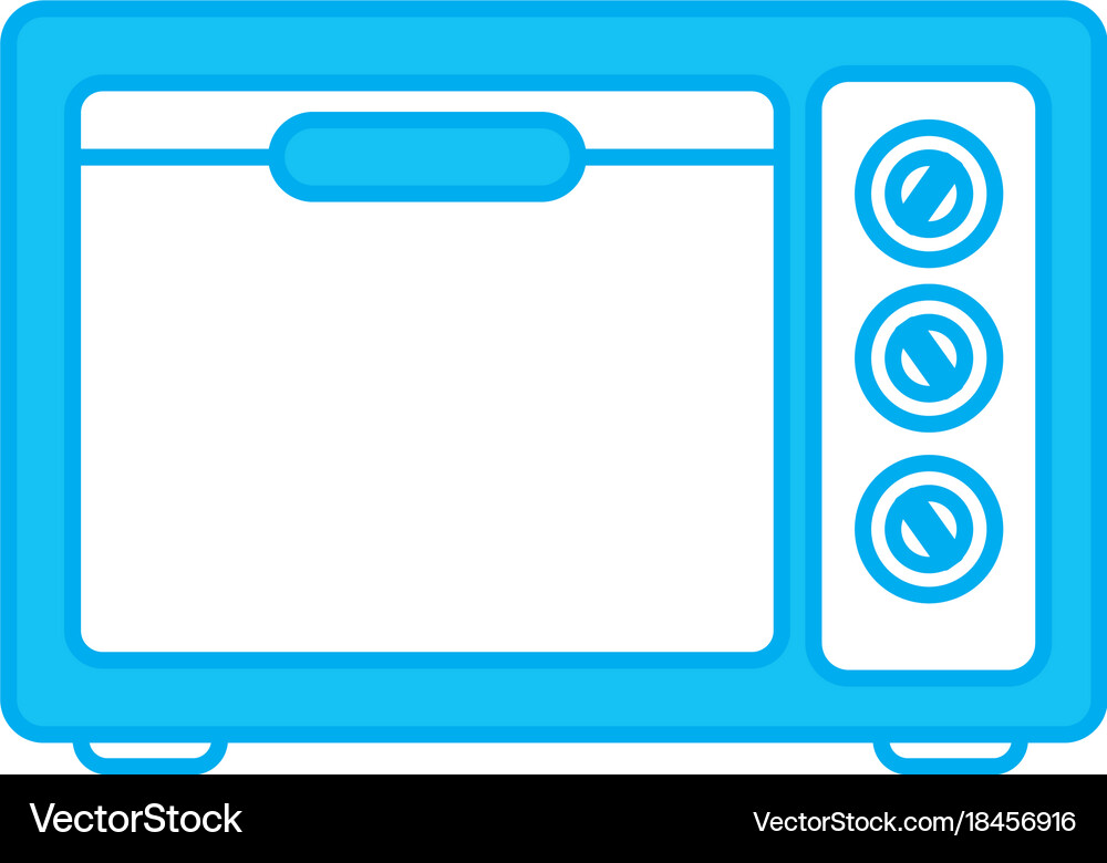Microwave kitchen appliance Royalty Free Vector Image
