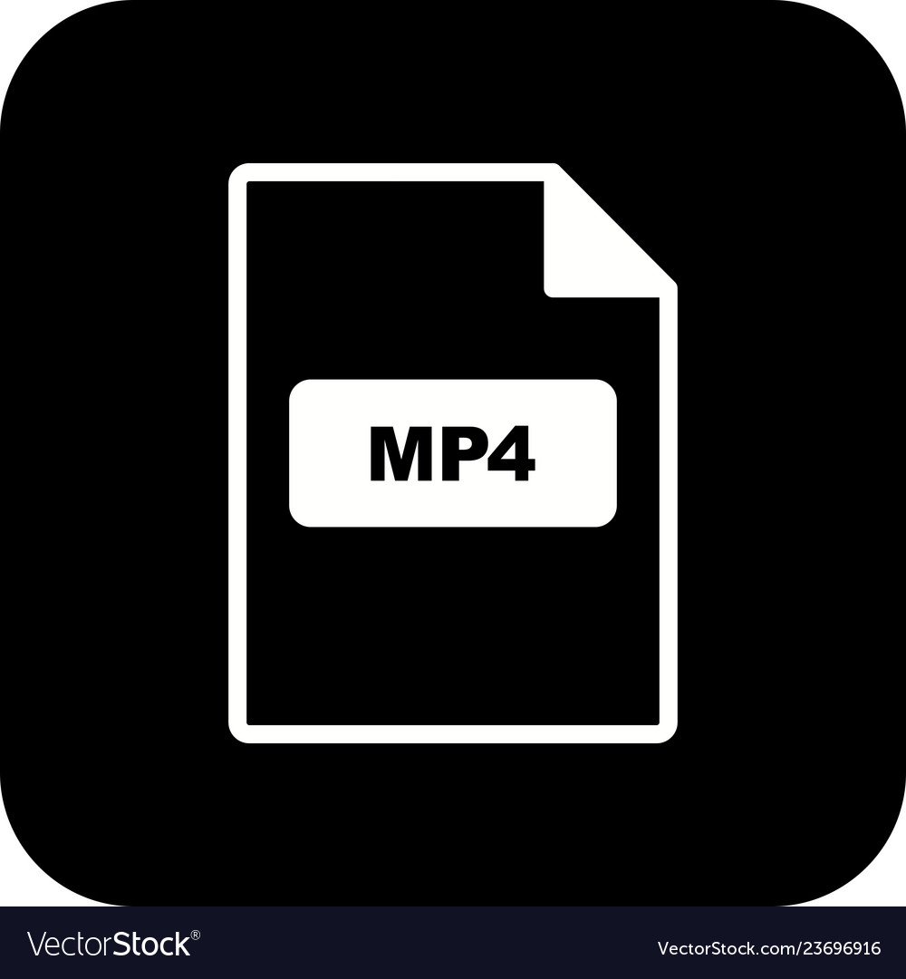 Mp4 icon Royalty Free Vector Image - VectorStock