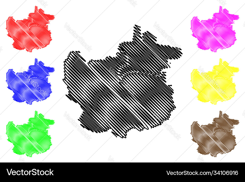Pune city republic india maharashtra state map Vector Image