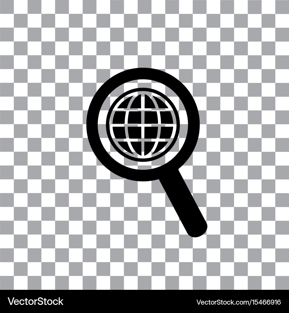 Worldwide searching around the world Royalty Free Vector
