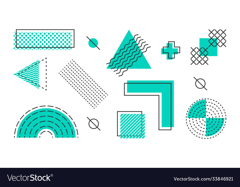 Abstract geometric shapes Royalty Free Vector Image