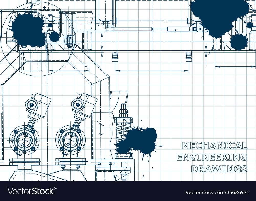 Blueprint scheme plan sketch Royalty Free Vector Image