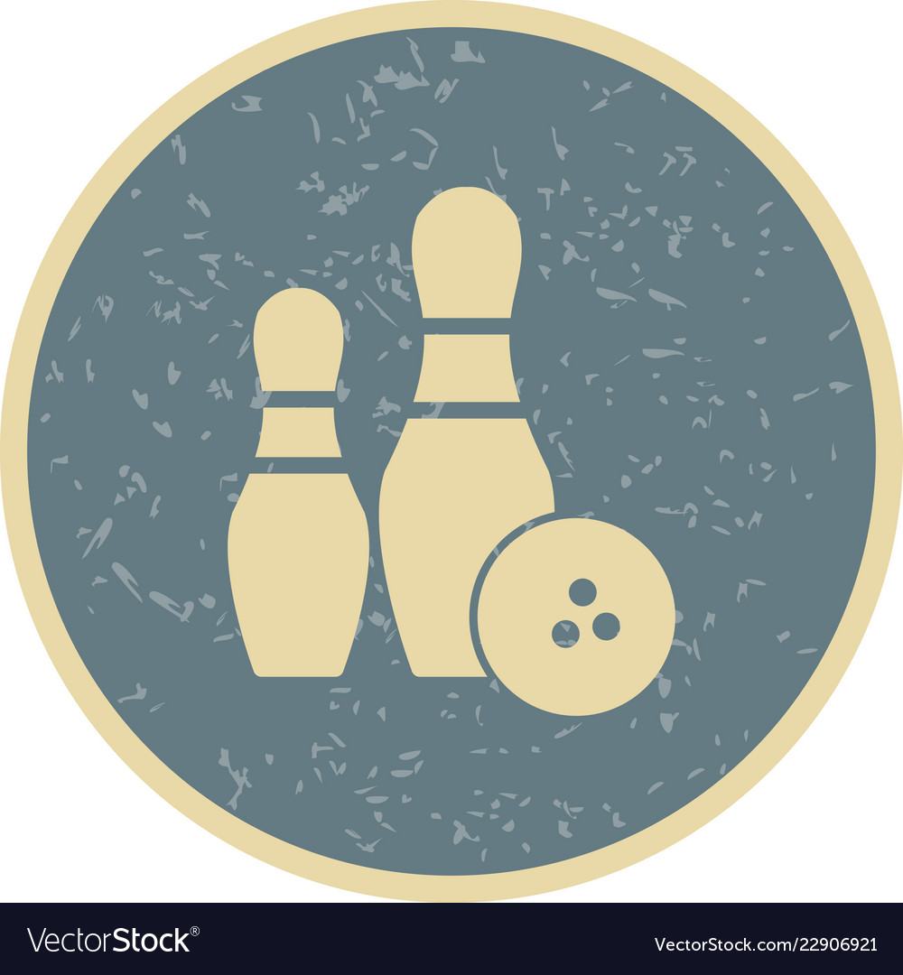 Bowling icon Royalty Free Vector Image - VectorStock