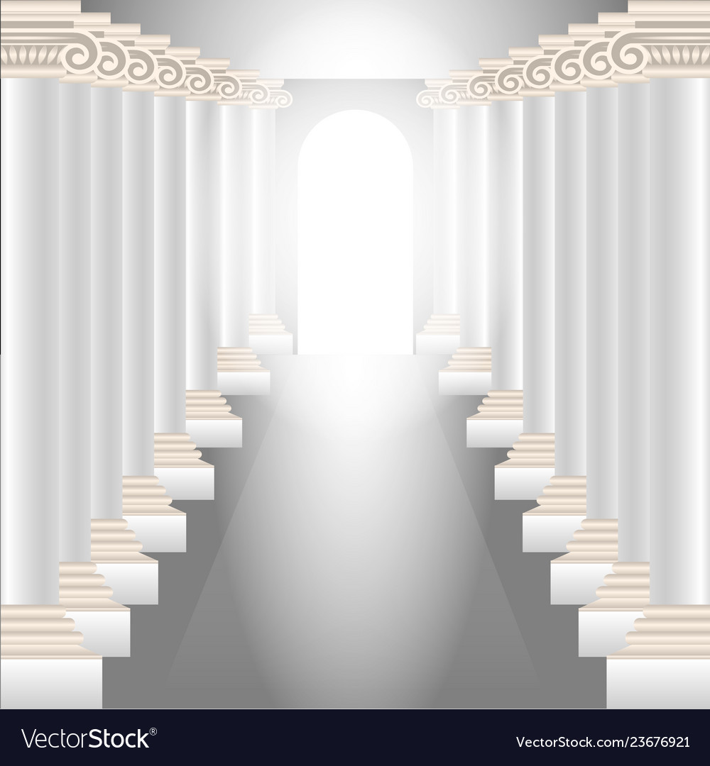 Column hall Royalty Free Vector Image - VectorStock