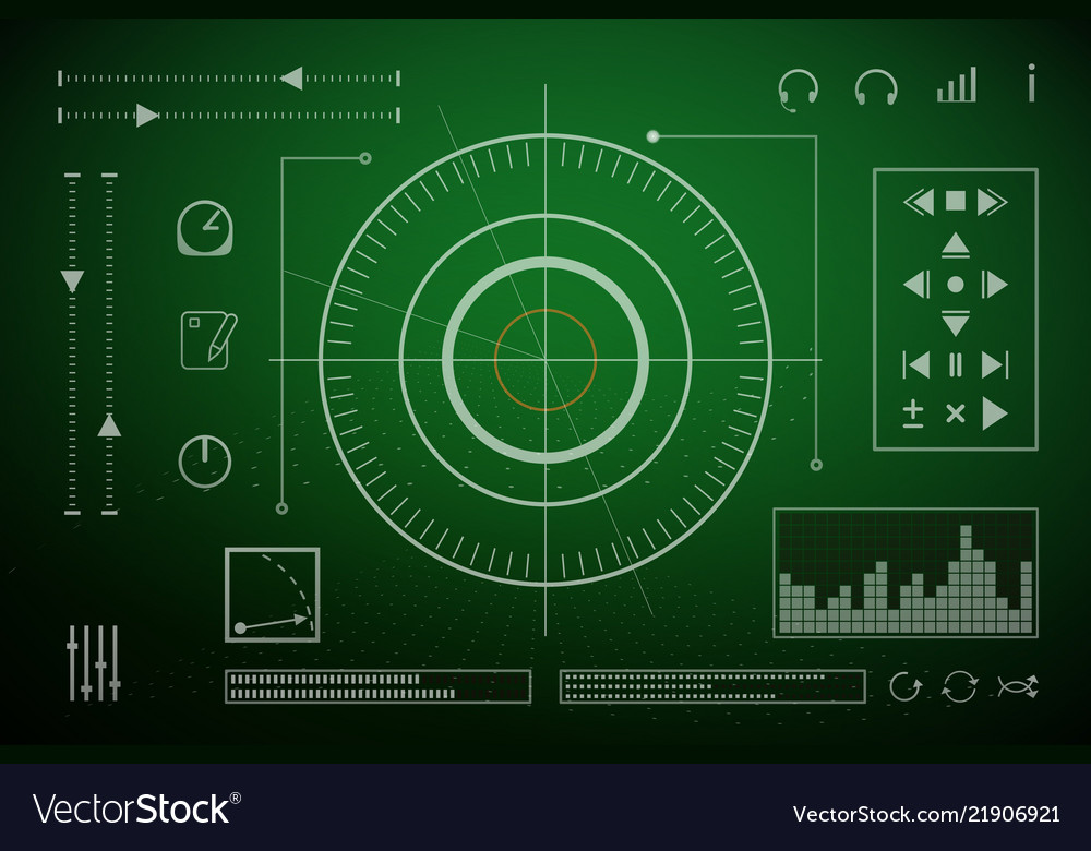 Futuristic screen Royalty Free Vector Image - VectorStock