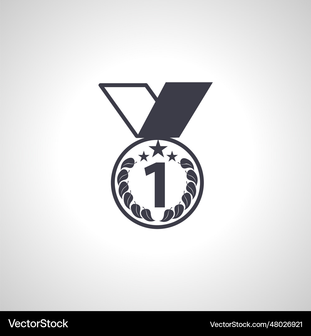Medal icon winner awards medal icon first place Vector Image