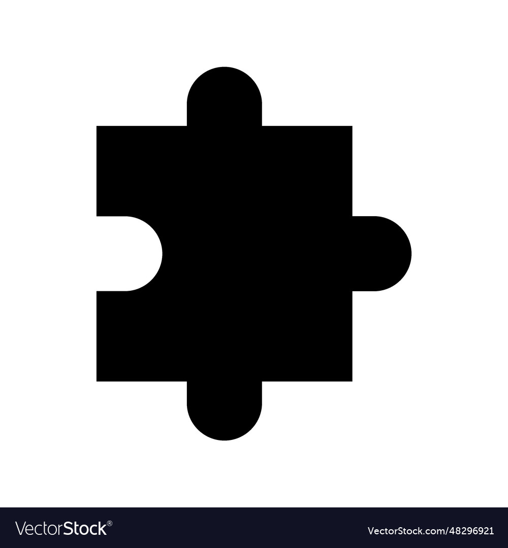 Puzzle icon Royalty Free Vector Image - VectorStock