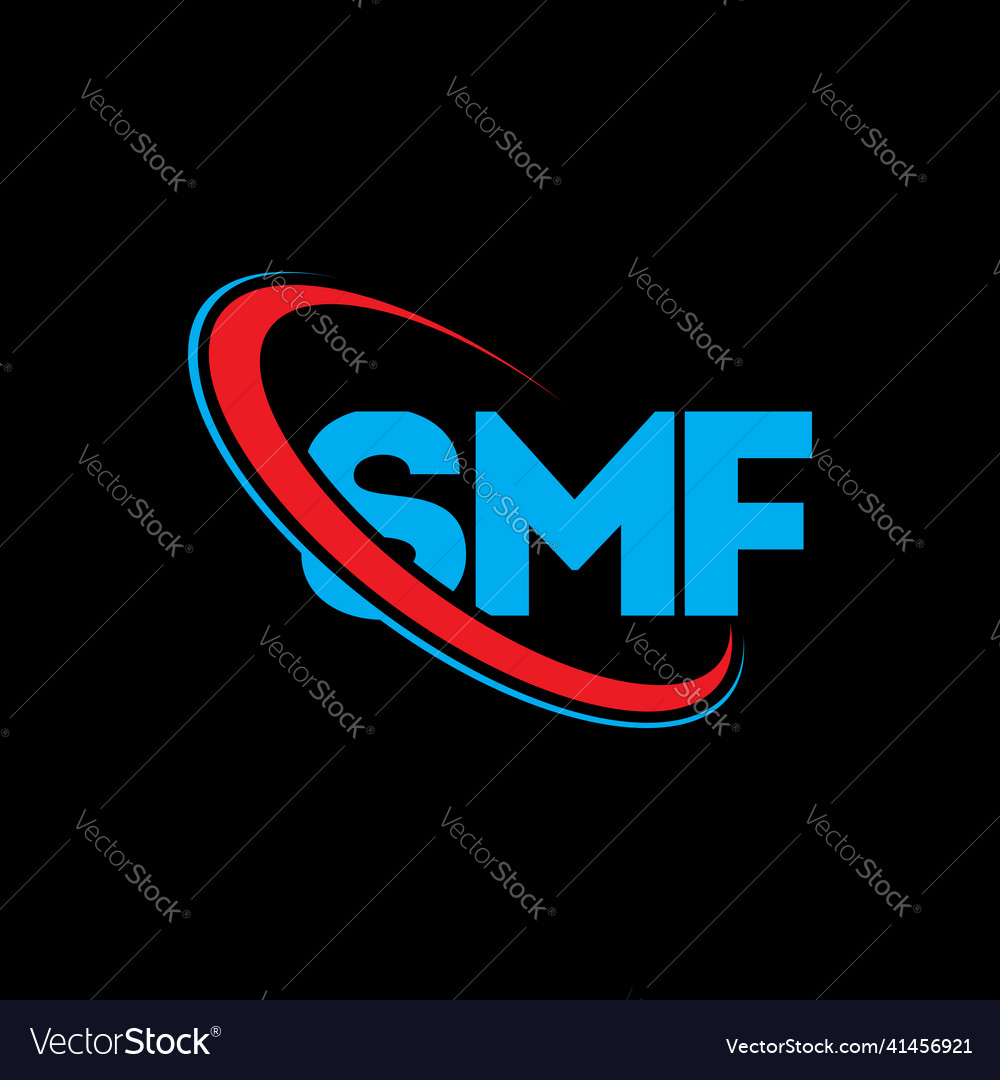 Smf logo letter letter logo design Royalty Free Vector Image
