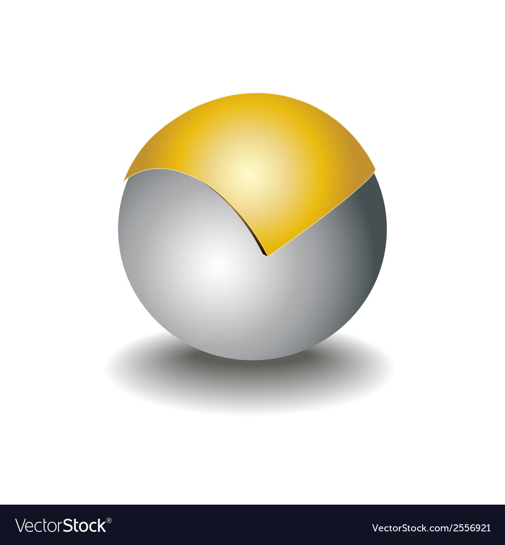 Sphere 3d design Royalty Free Vector Image - VectorStock