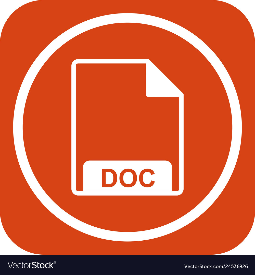 Doc icon Royalty Free Vector Image - VectorStock