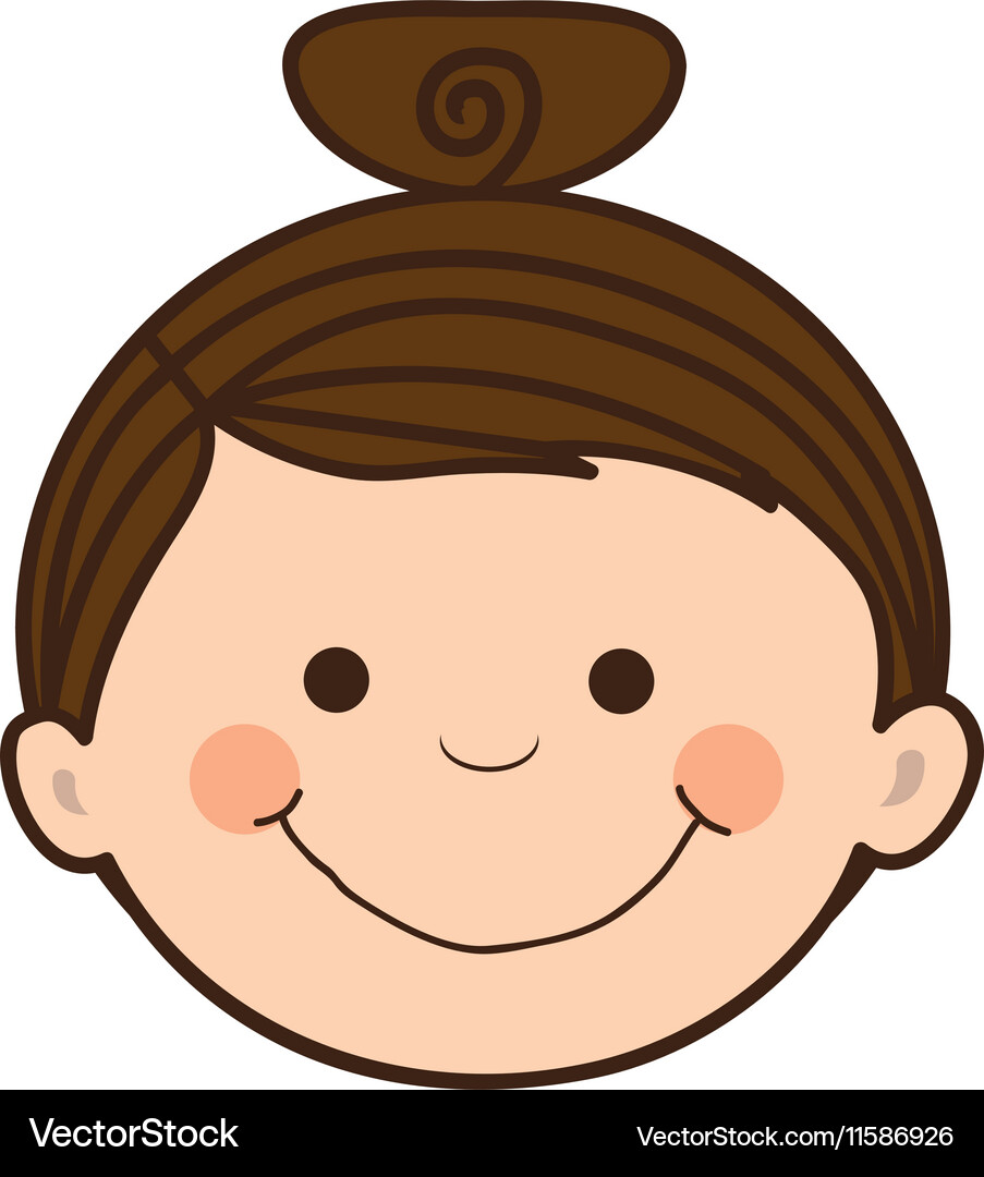 Girl child icon image Royalty Free Vector Image