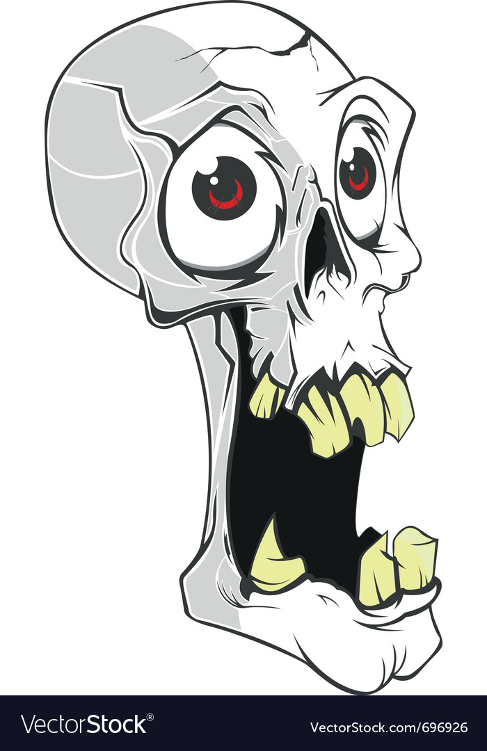 Skull small Royalty Free Vector Image - VectorStock